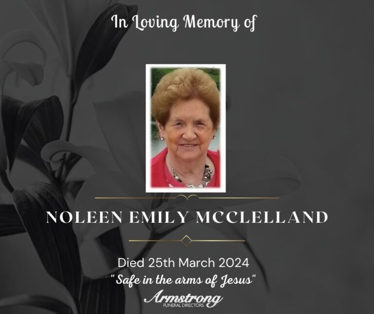 McCLELLAND, NOLEEN EMILY - Armstrong Funeral Directors