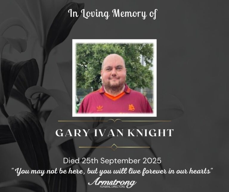 KNIGHT, GARY IVAN - Armstrong Funeral Directors