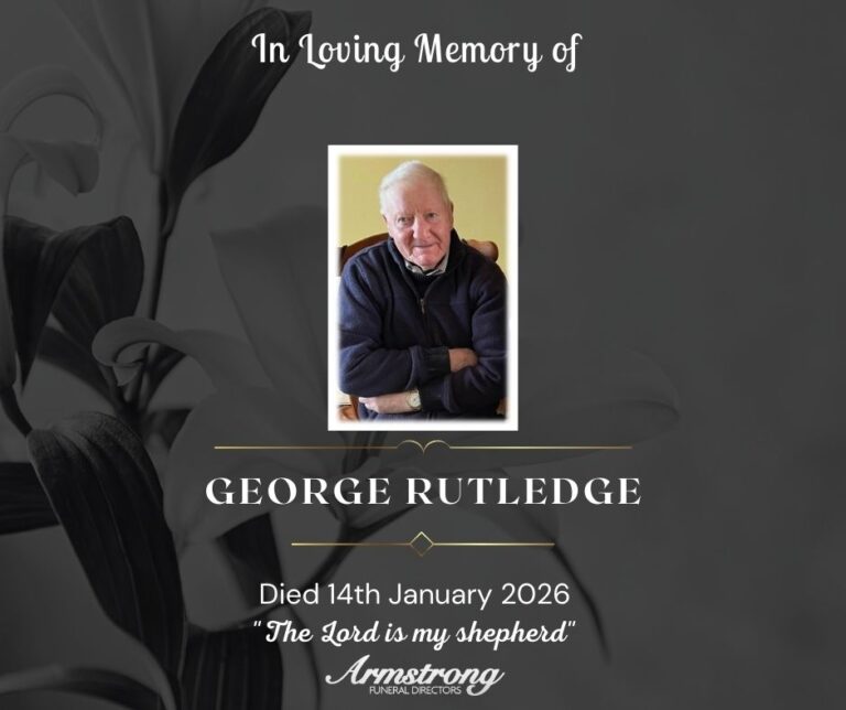 RUTLEDGE, GEORGE - Armstrong Funeral Directors