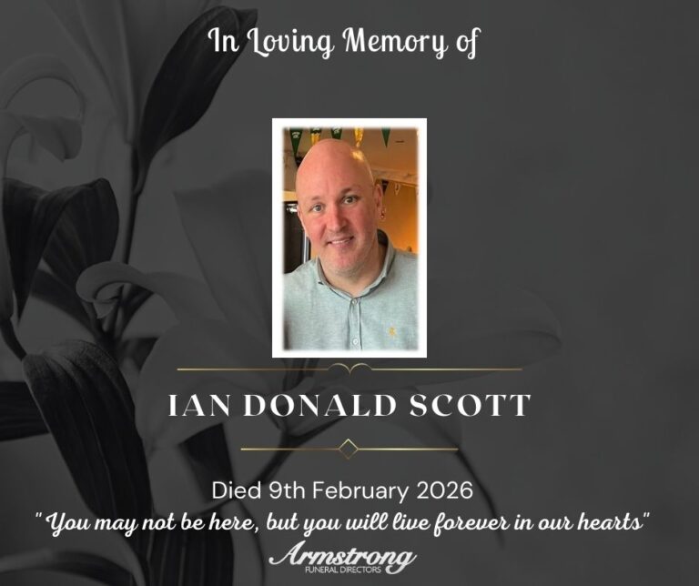 SCOTT, IAN DONALD - Armstrong Funeral Directors